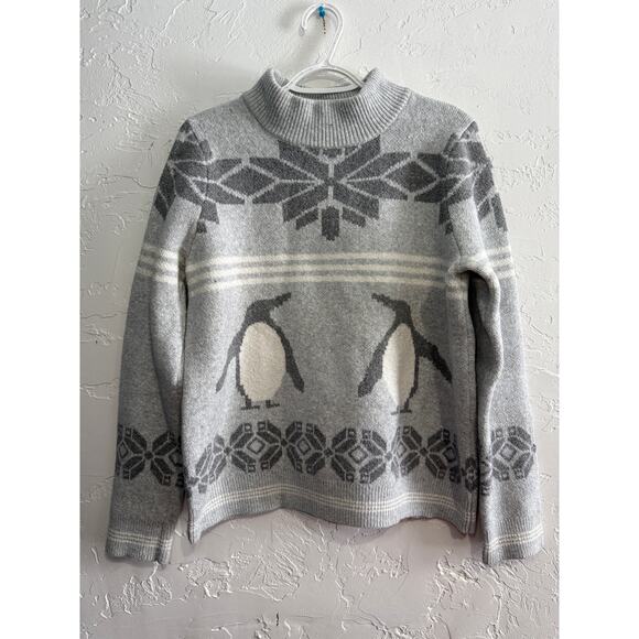 Bass | Sweaters | Bass Heavy Penguin Stripe Fairy Isle Mock Neck ...